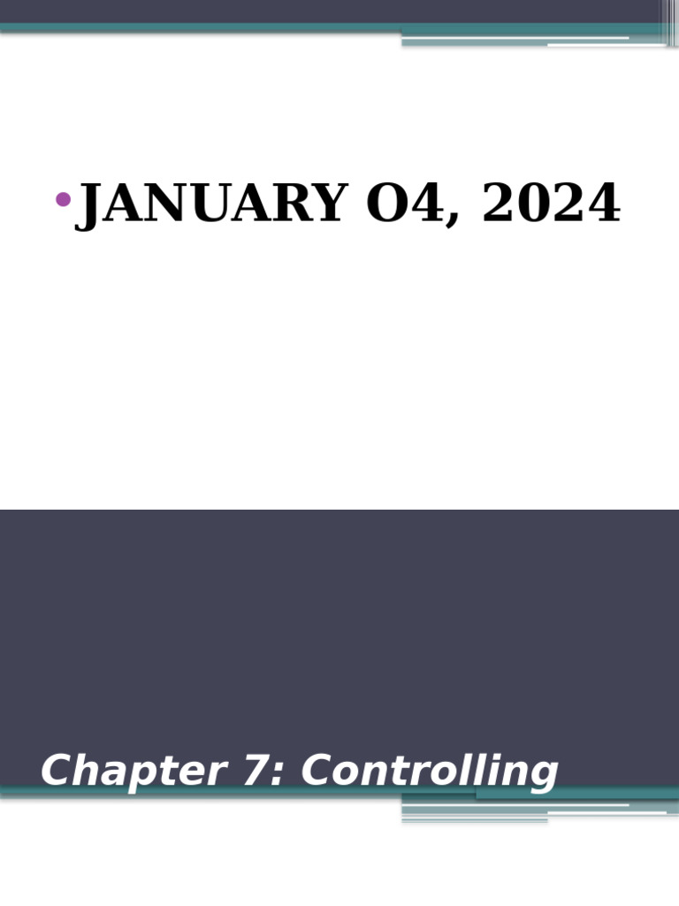 Abm Om Chapter 7 Controlling | PDF