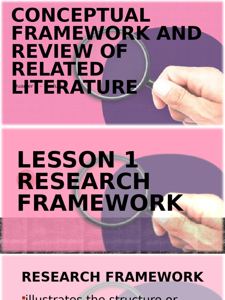 Q1 M3 Lesson 1 - Research Framework | PDF