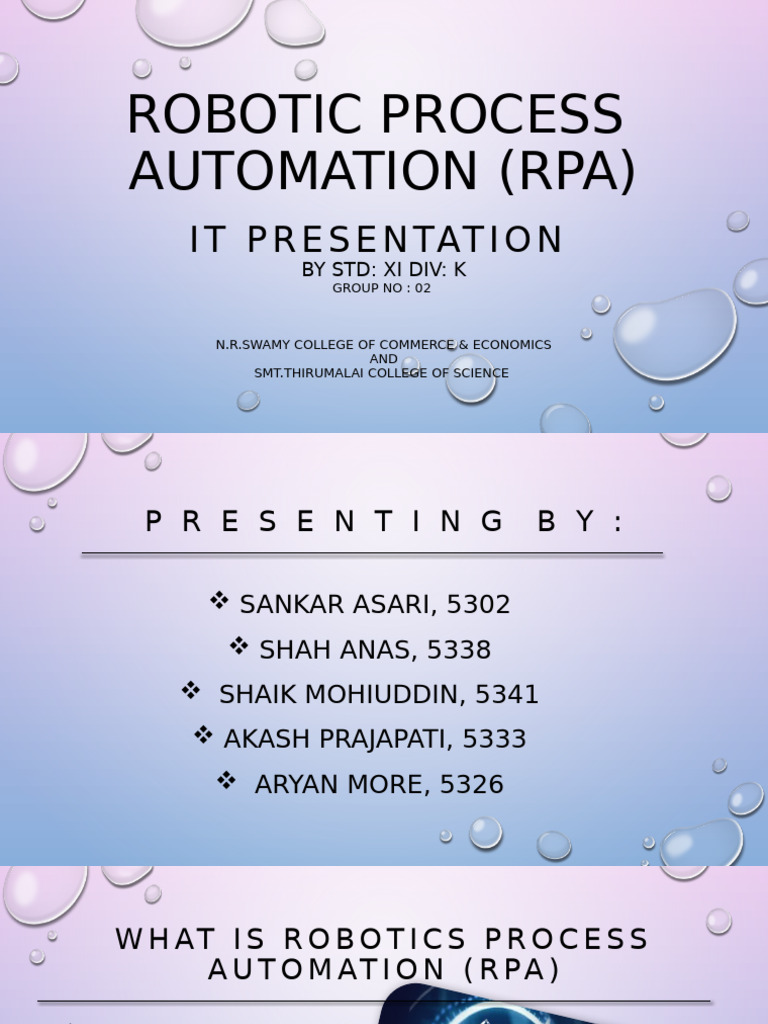 Robotic Process Automation | PDF