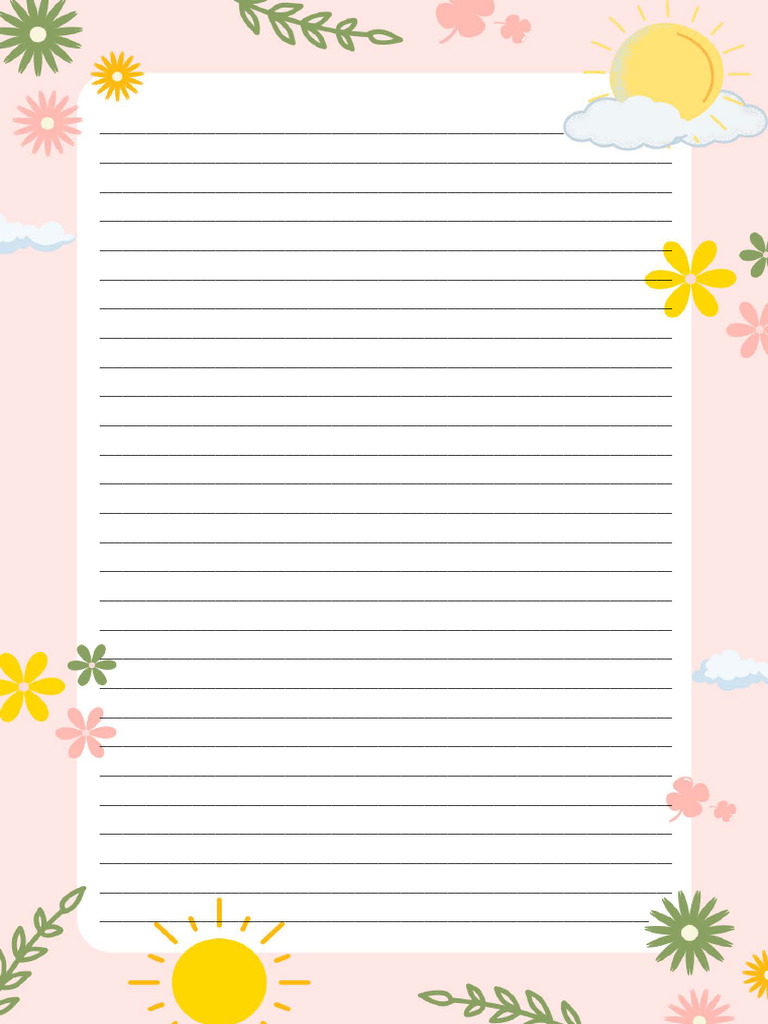 Green and Yellow Retro Page Border A4 Document (4) | PDF