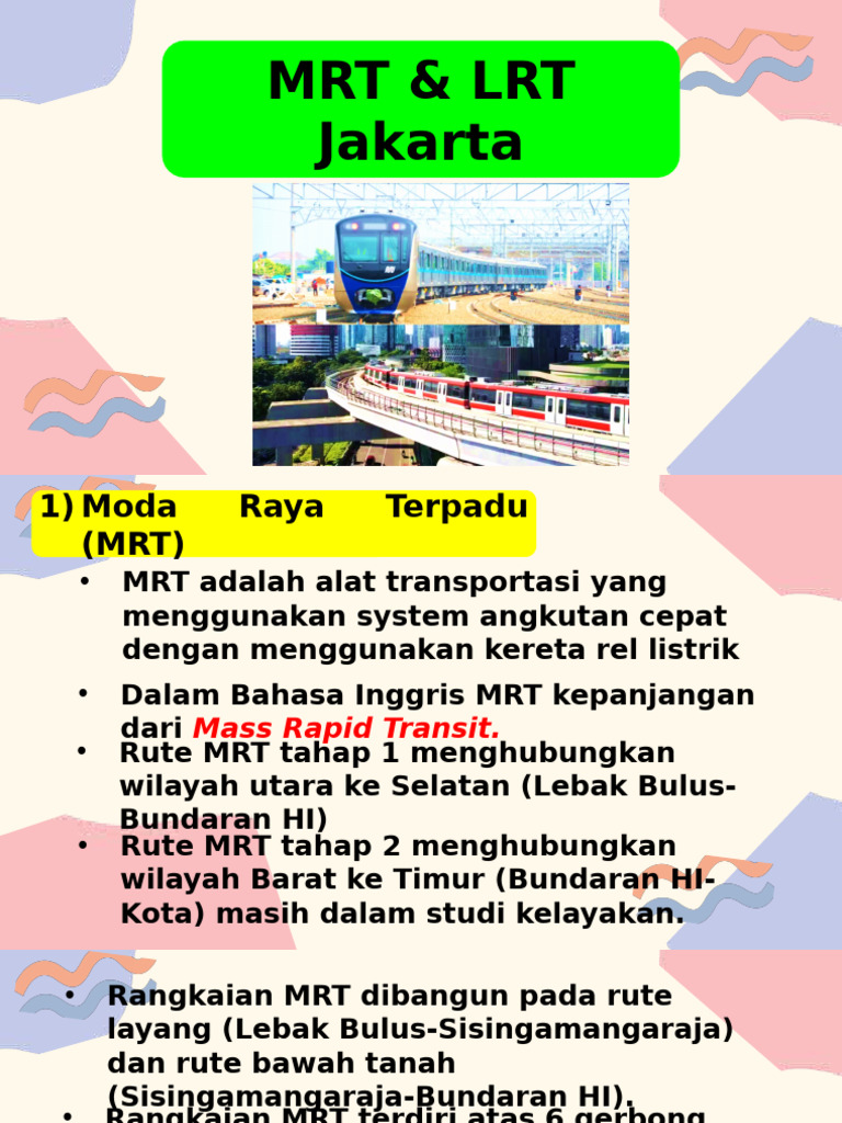 MRT Dan LRT | PDF