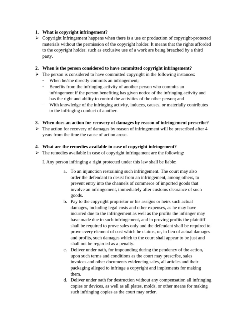 Commercial Review Question and Answer | PDF