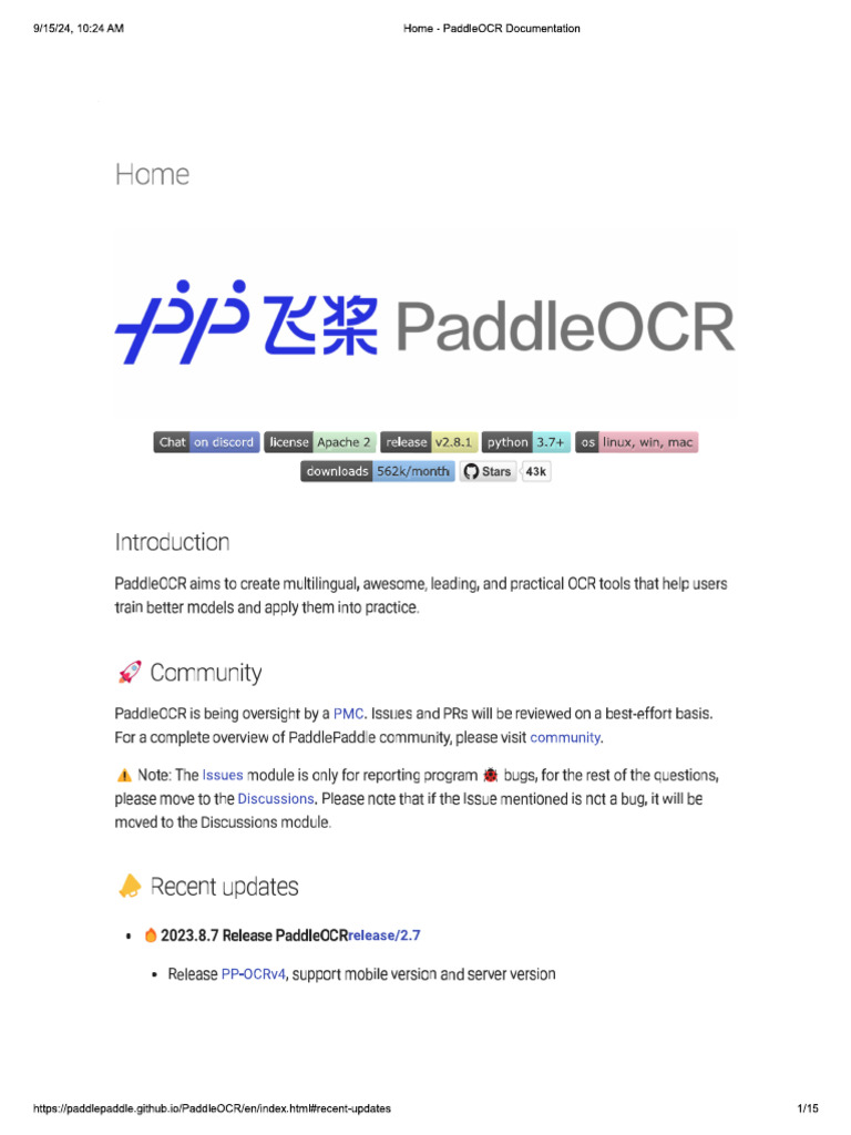 Paddle OCR EN 1 | PDF