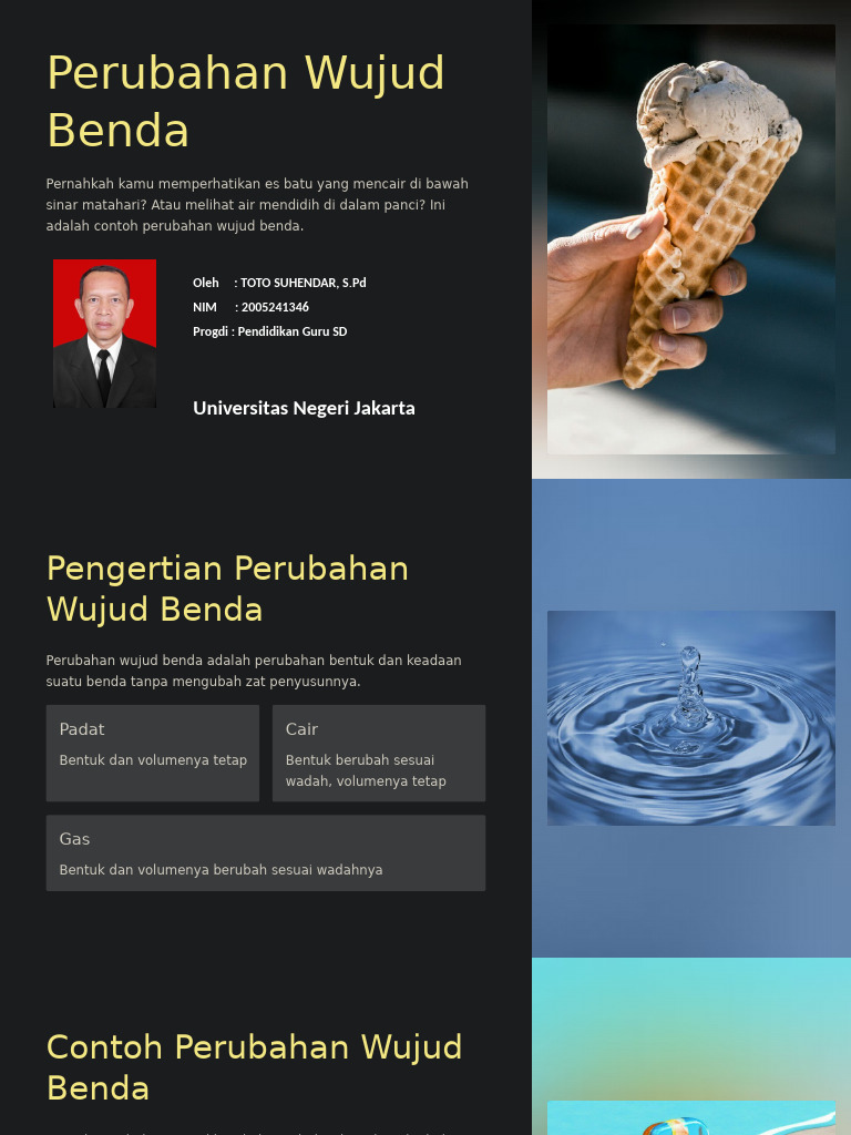 Perubahan Wujud Benda | PDF