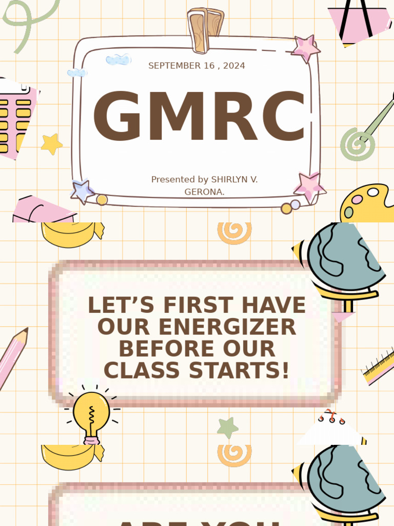GMRC 1st Quarter Week 8 | PDF