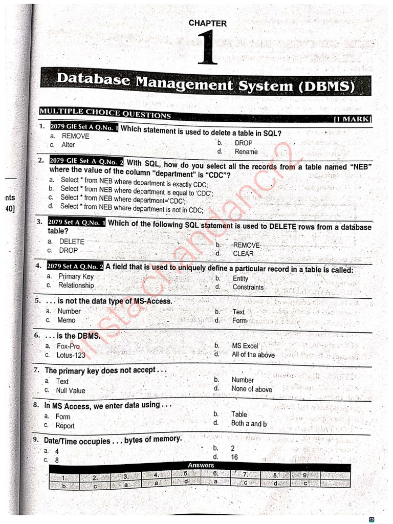 Database Management System Dbms Pdf