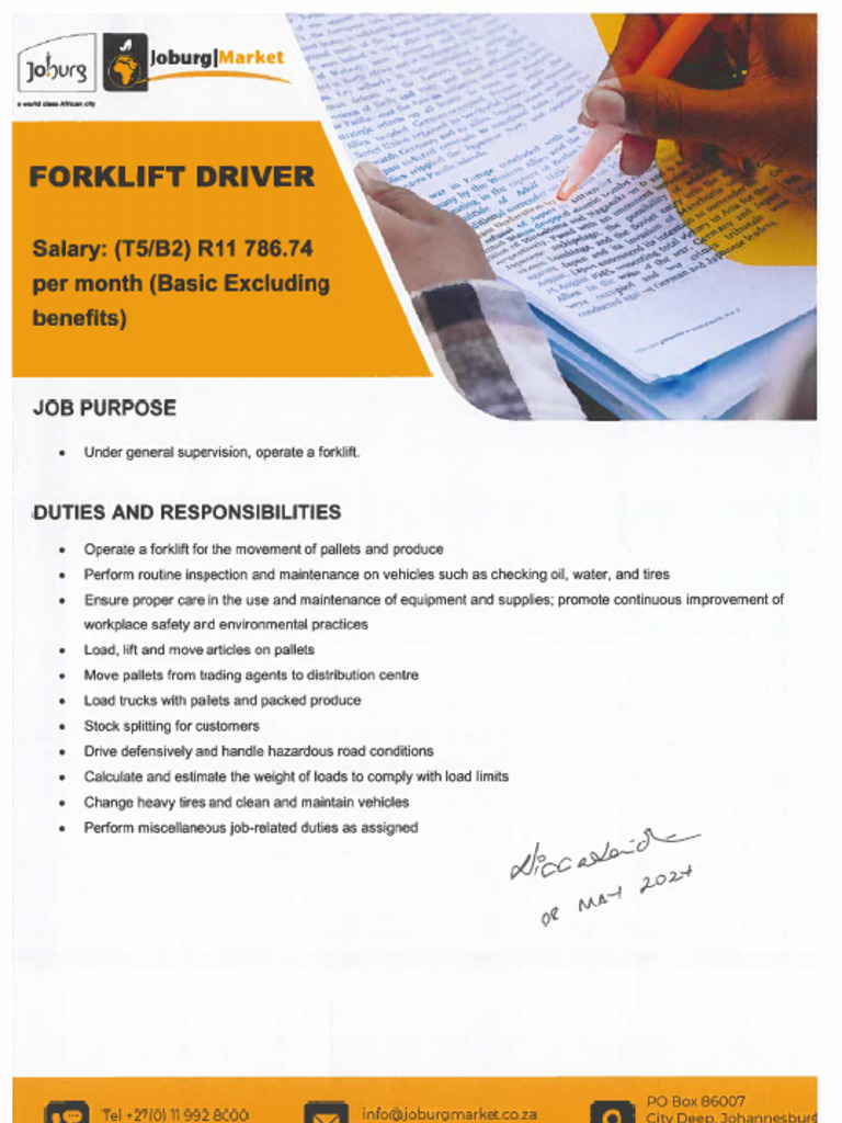 Forklift-Driver-Advert | PDF