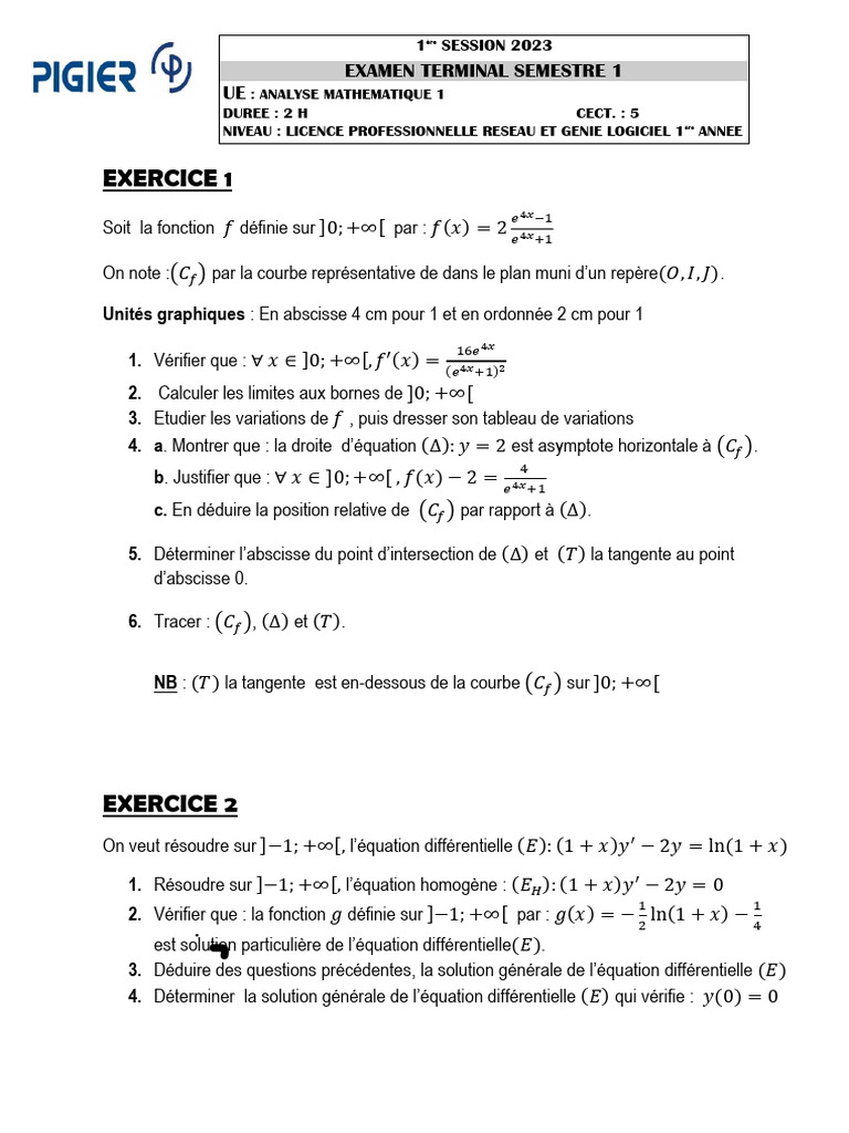 Analyse Math | PDF