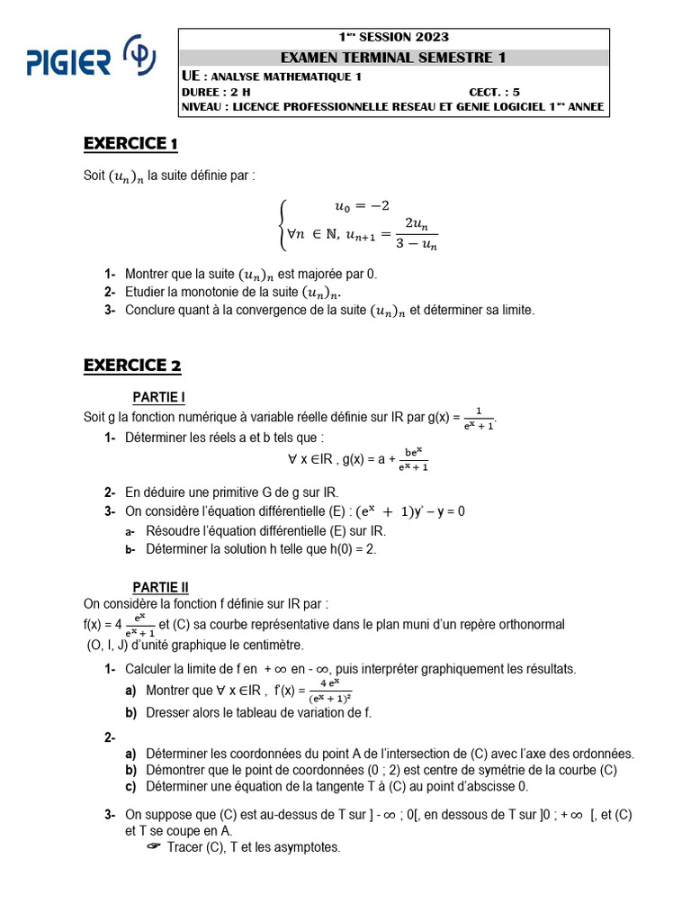 Analyse Math | PDF