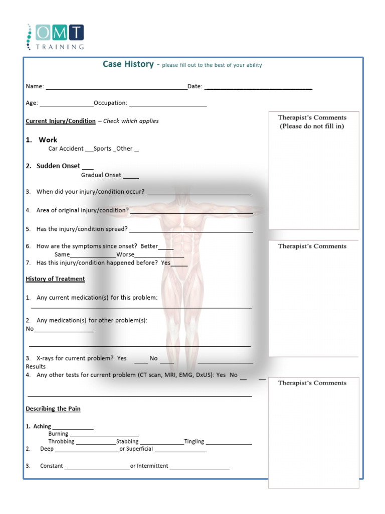 Case_History_Form-3 | PDF