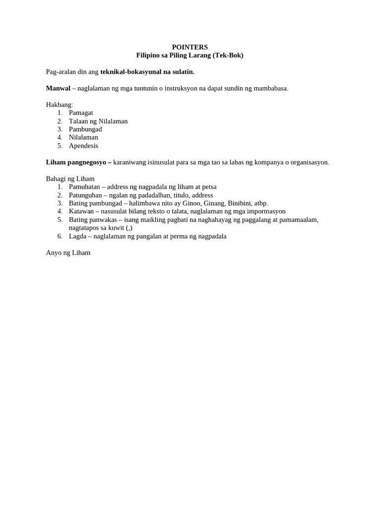 Pointers-Tek-Bok | PDF