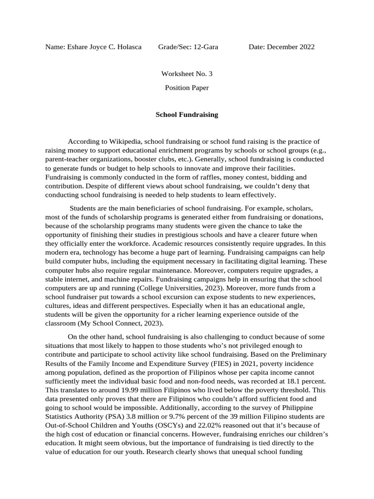 Edrian Position Paper | PDF