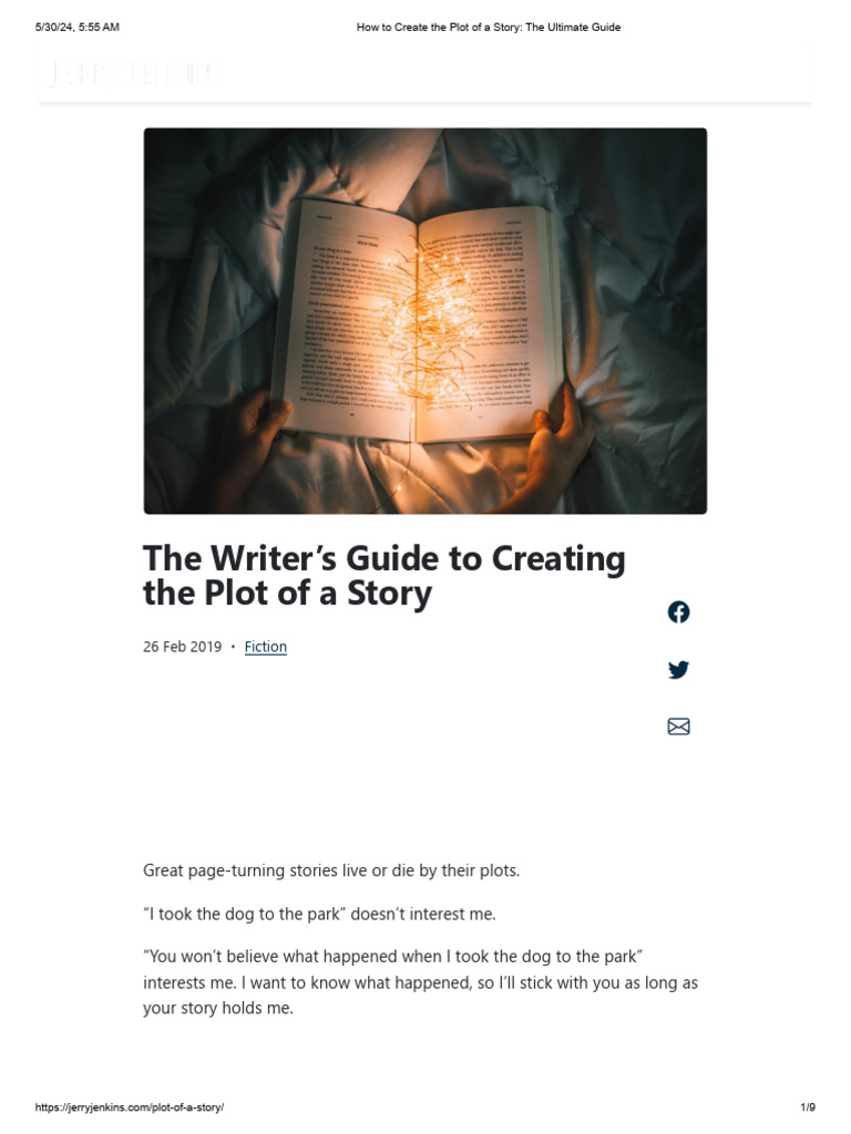 How To Create The Plot of A Story - The Ultimate Guide | PDF