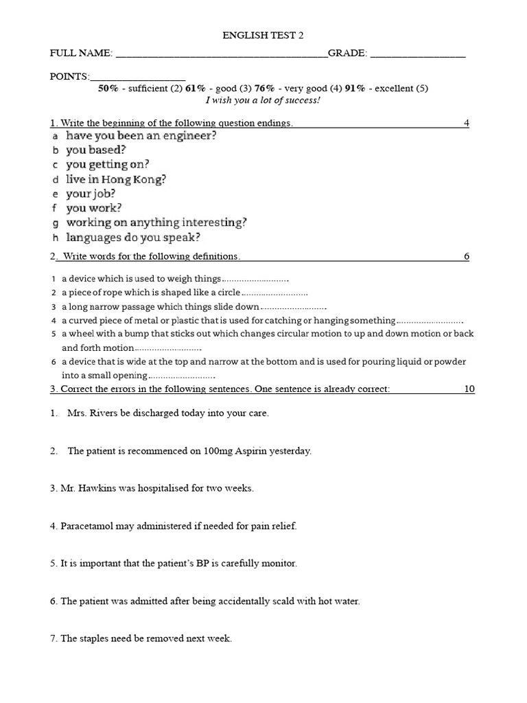 Test Intermediate Tech Talk | PDF | Medical Specialties | Medicine