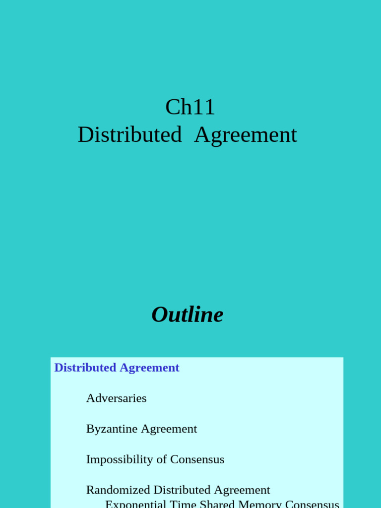DS - Distributed Agreement | PDF