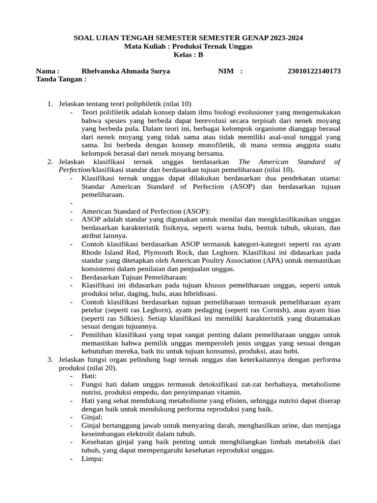 Rhelvanska Ahmada Surya - Uts - Ptub | PDF