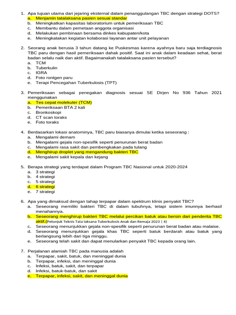 Pre Test | PDF