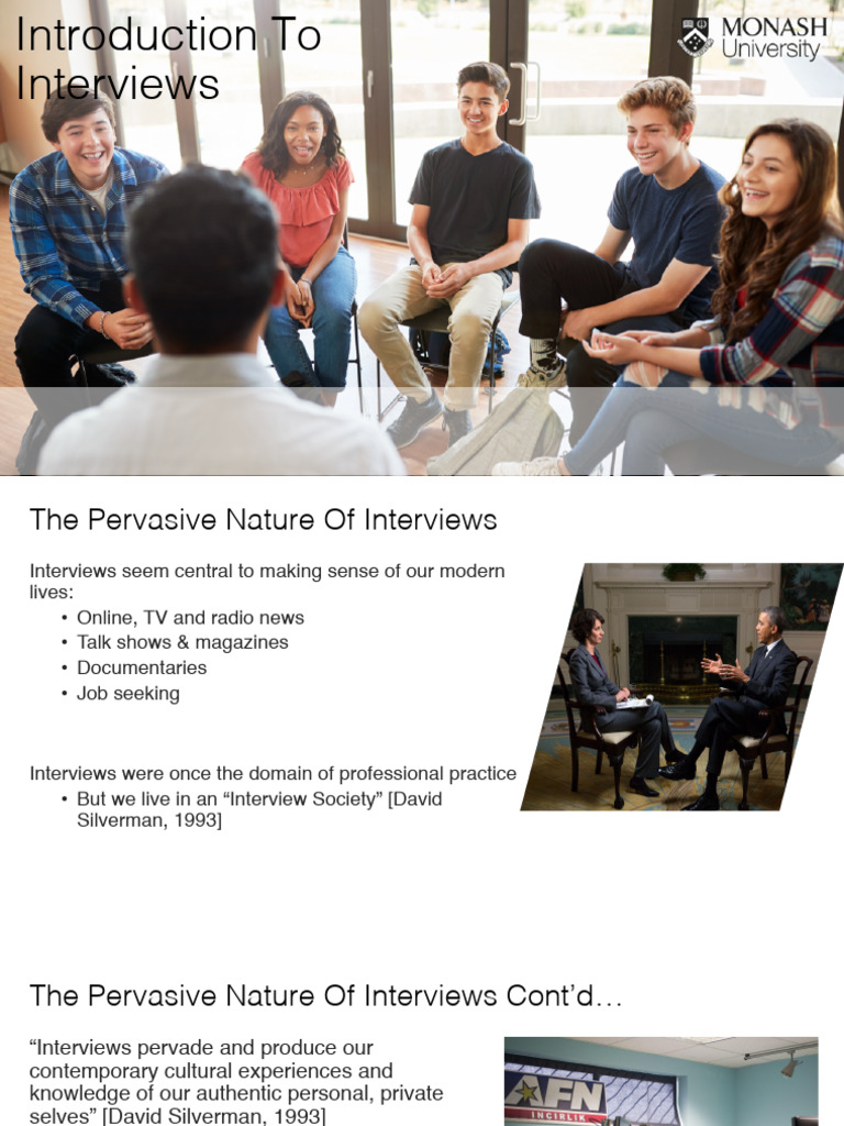 Introduction To Interviews | PDF | Interview | Knowledge