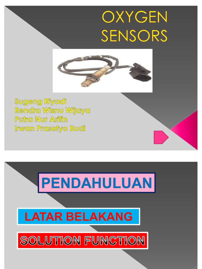 Oksigen Sensor Presentasi | PDF