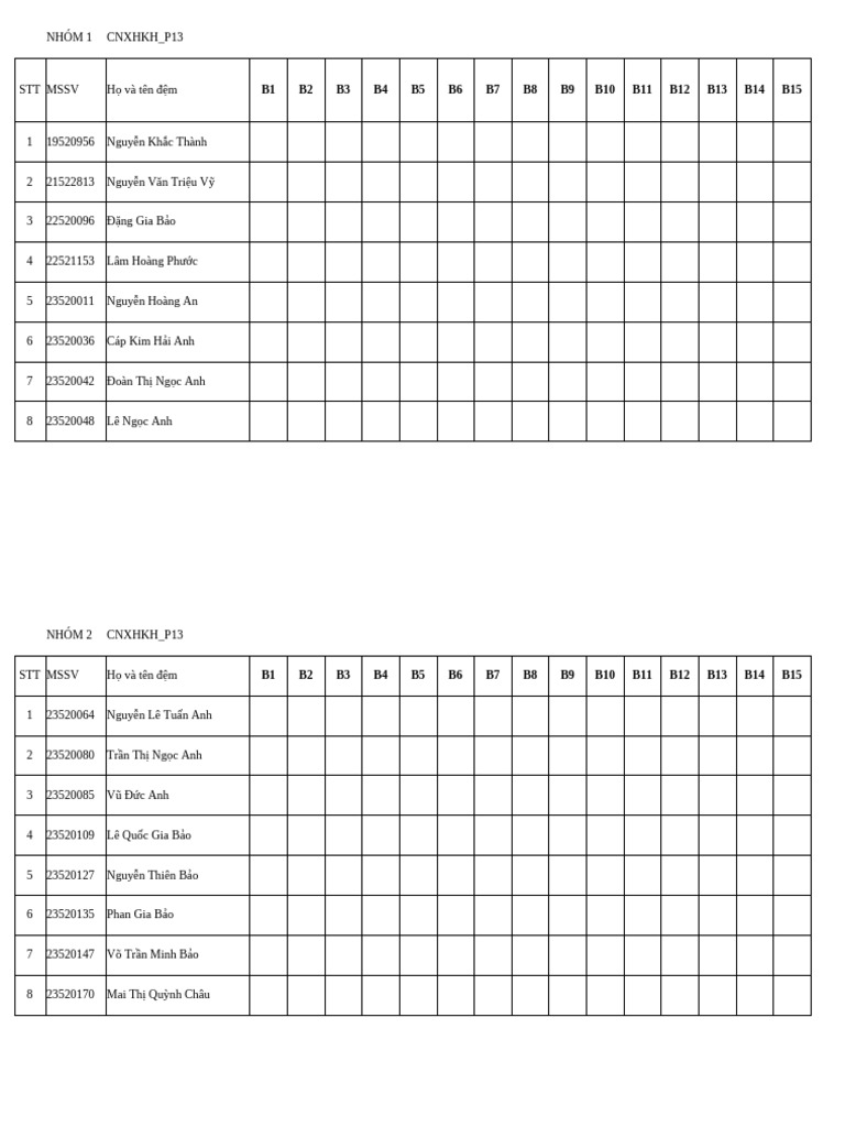 Chia Nhom Lop SS09 P13 | PDF