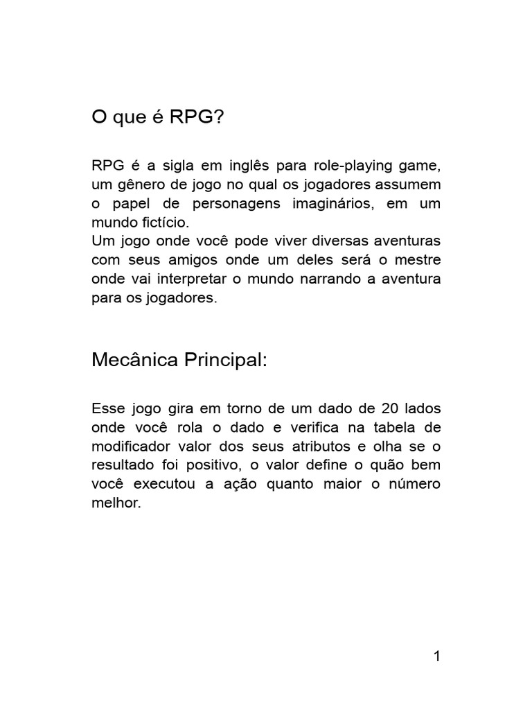 Sistemas Rpg CAOS | PDF