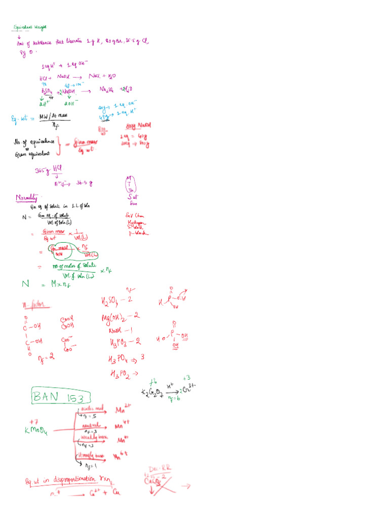 Equivalent Weight | PDF