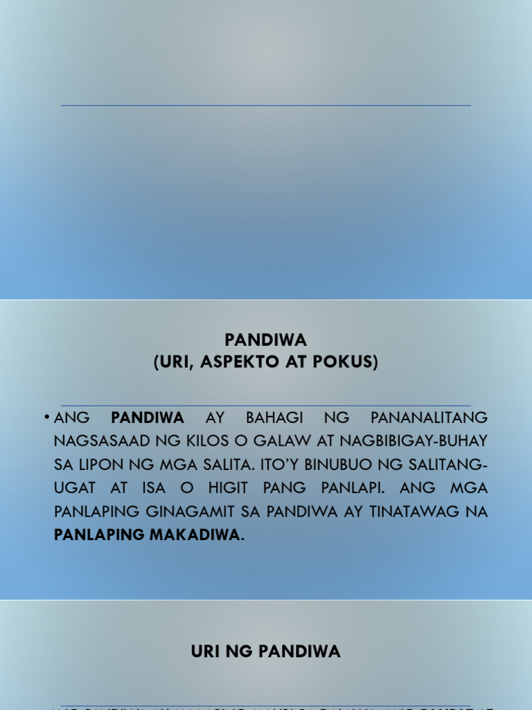GAMIT-NG-PANDIWA | PDF