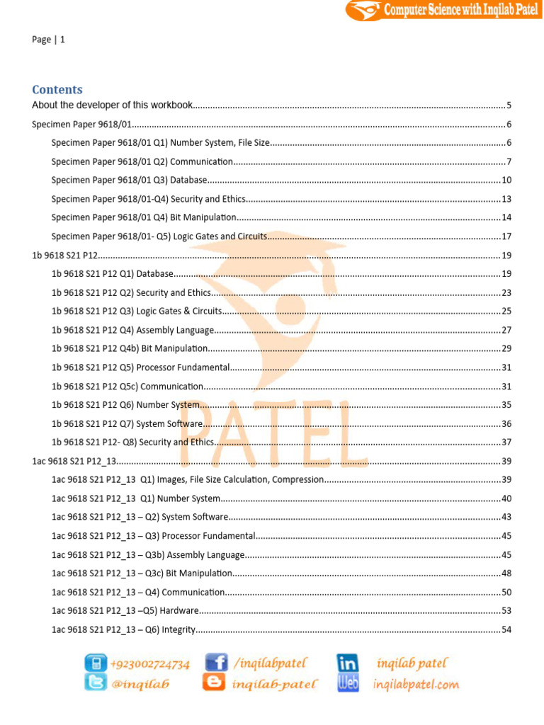 9618 P1 Topical Past Papers With Ms V24 | PDF