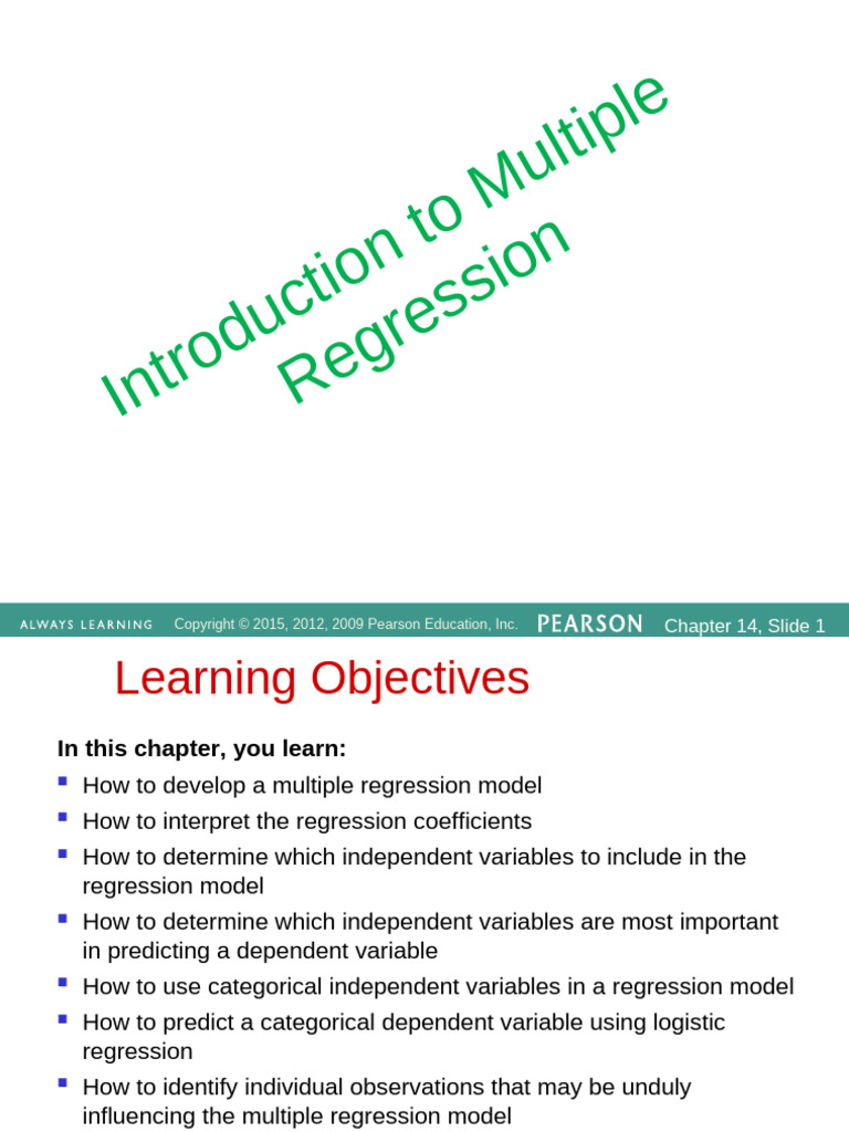 Regression Analysis - Multiple | PDF