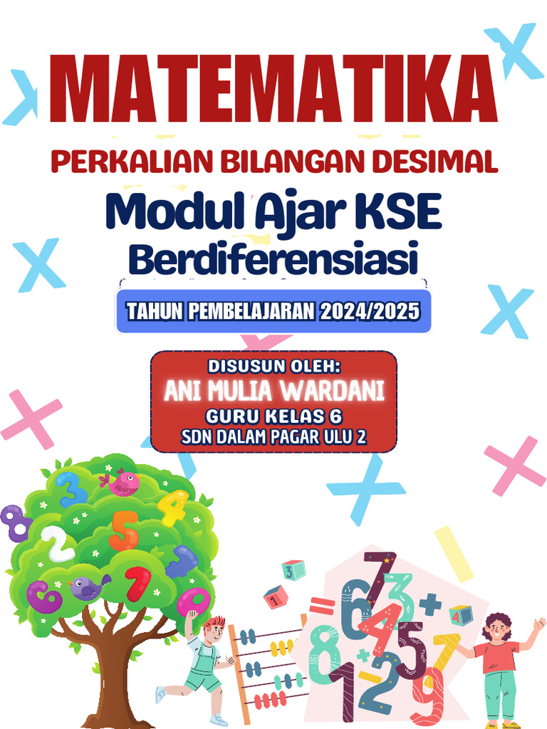 Modul Ajar Kse - Berdiferensiasi - Kelas 6 - Perkalian Bilangan Desimal ...