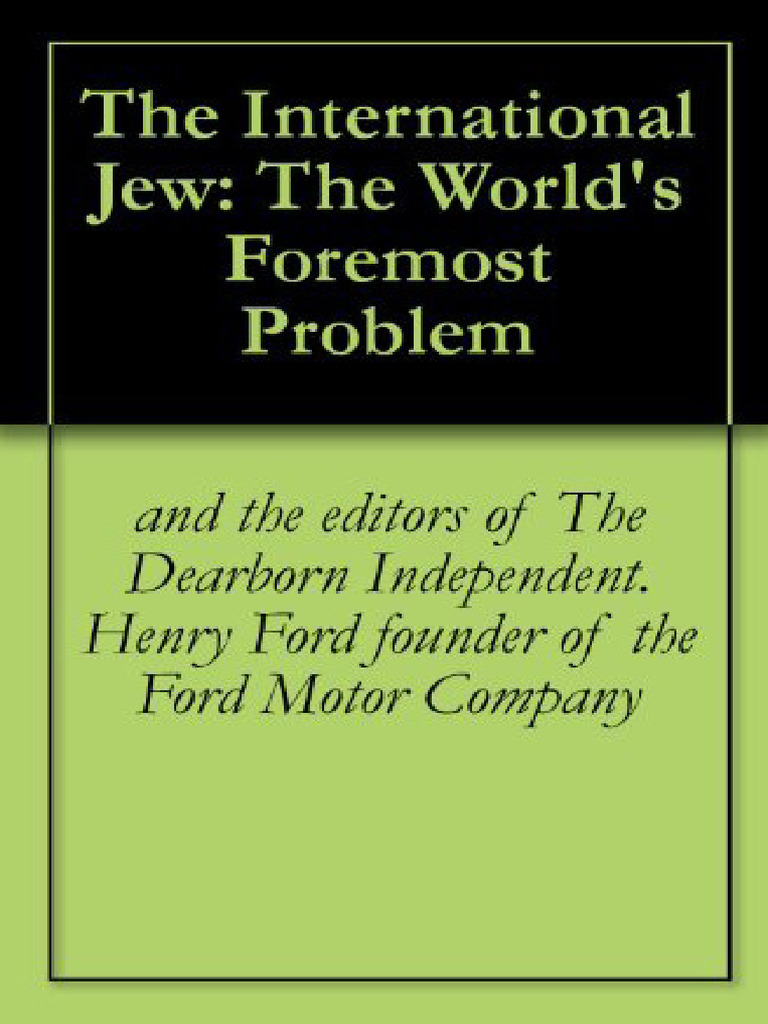 The International Jew by Henry Ford | PDF
