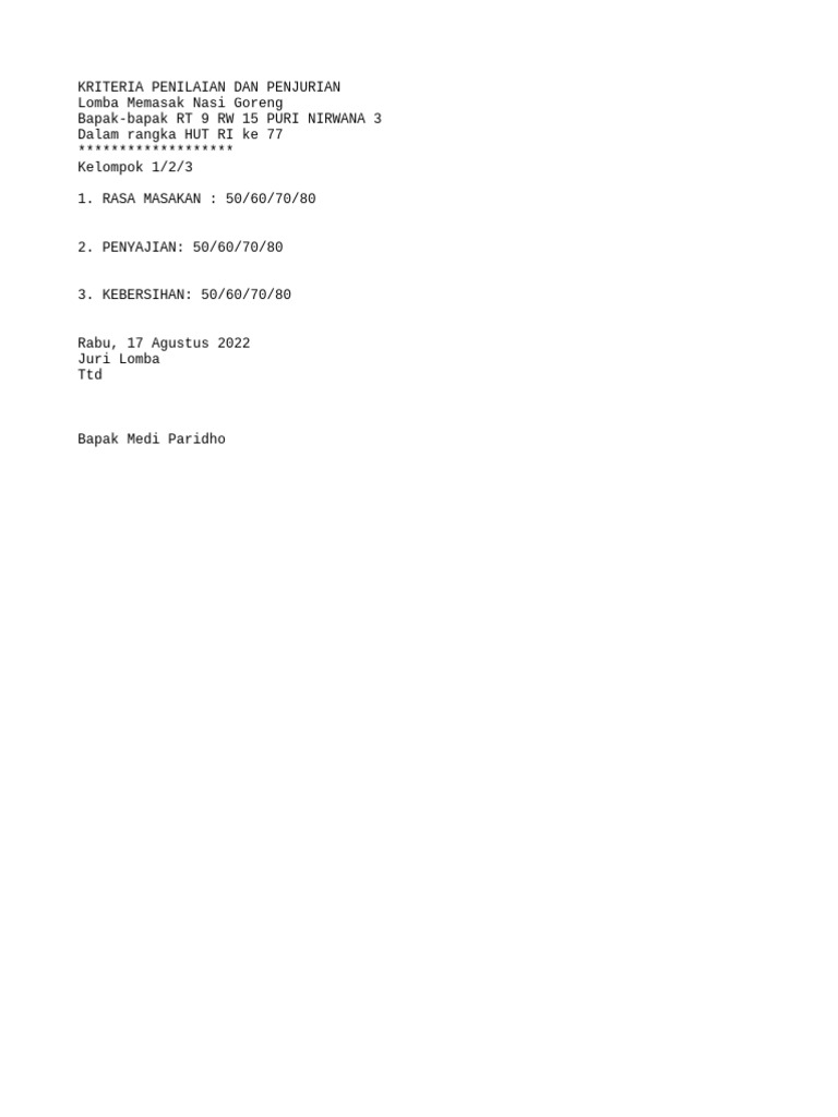 17an rt9 Bapak | PDF