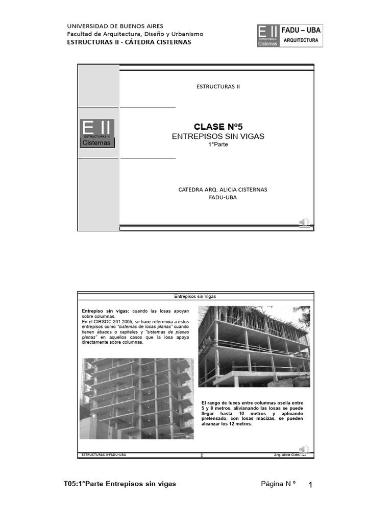 T05-Entrepisos Sin Vigas-1°Parte | PDF | Doblar | Columna