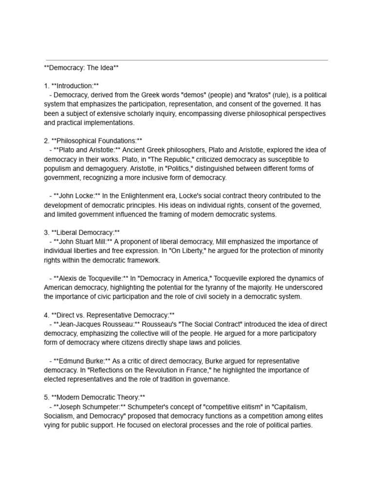 Mine Notes PTCD Democracy | PDF