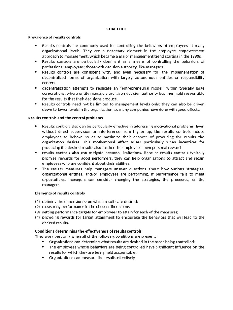 CH 2&3 Summ | PDF | Incentive | Career & Growth