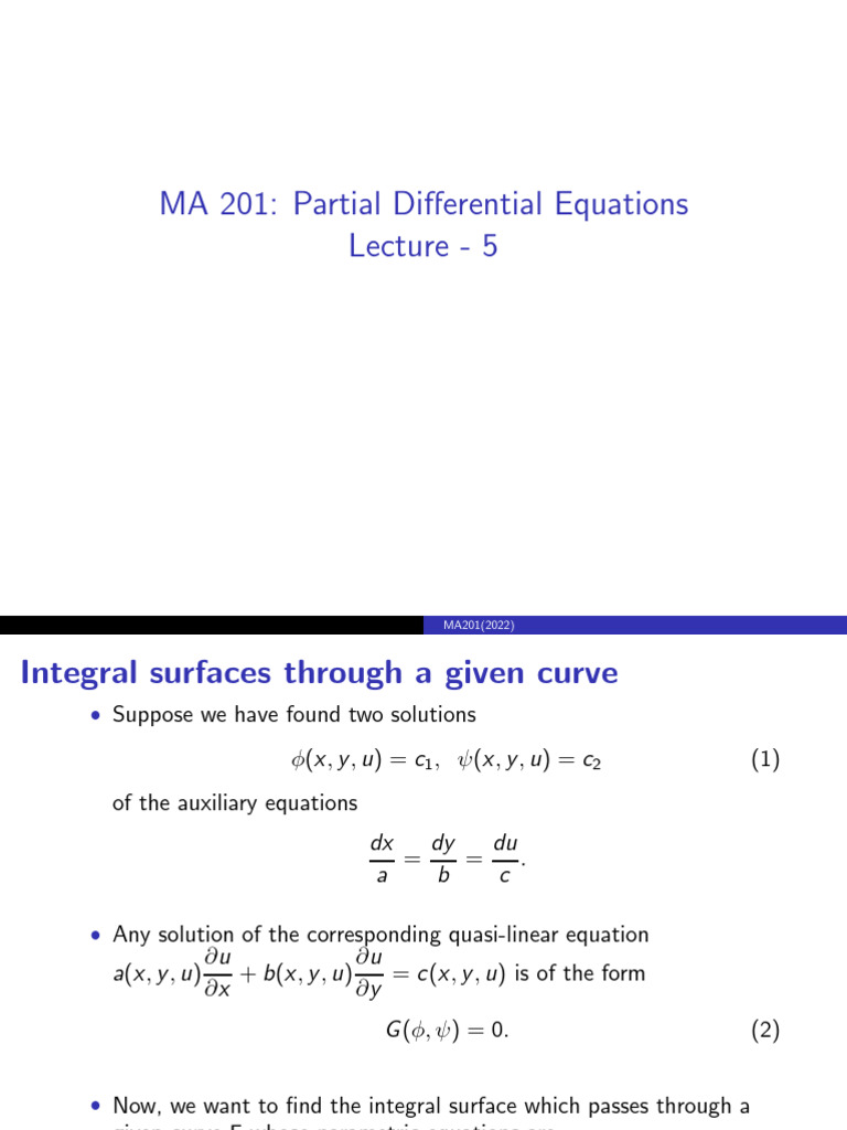 MA201 Lecture5 Handout | PDF