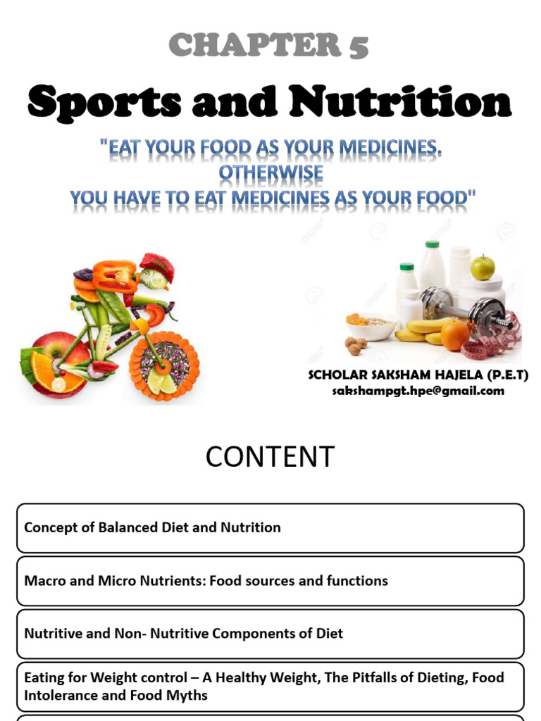 12th Unit 5 Sports & Nutrition | PDF