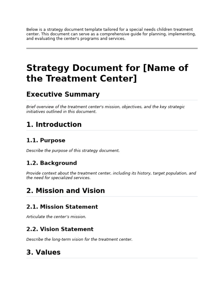 Strategy Template | PDF