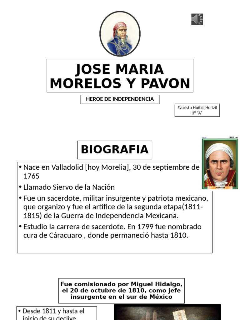 Jose Maria Morelos y Pavon | PDF