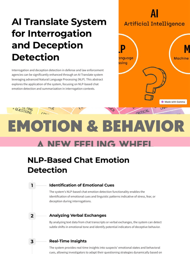 AI Translate System For Interrogation and Deception Detection | PDF