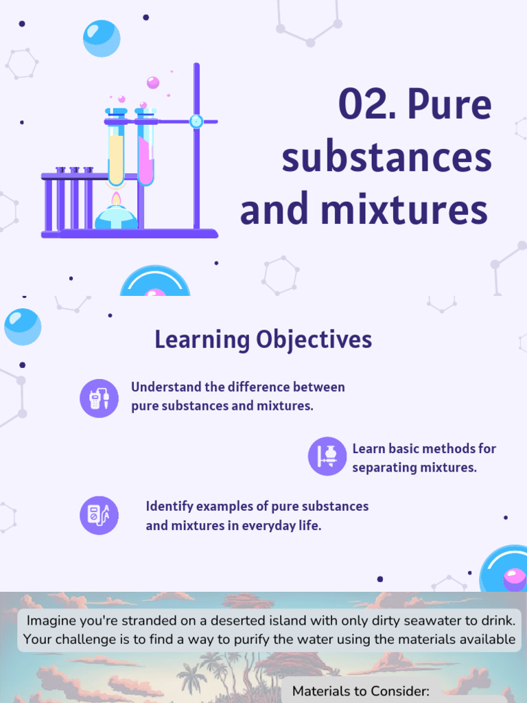 Pure Substances and Mixtures | PDF