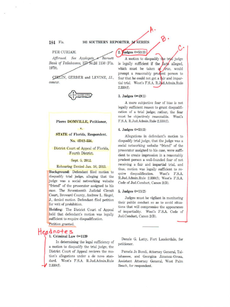 Domville Reporter Copy With Notations | PDF
