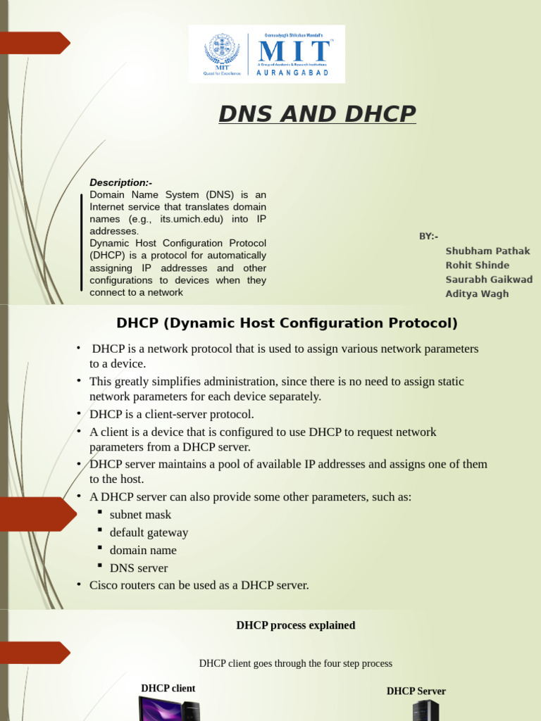 DNS and Dhcp | PDF