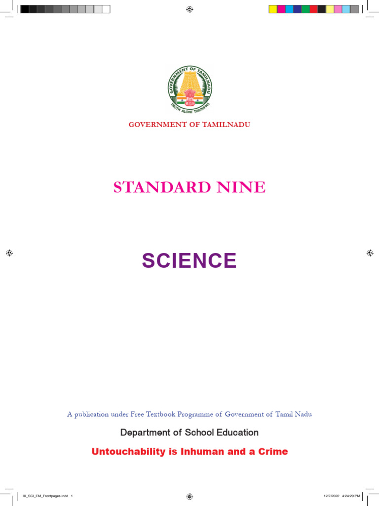 9th Science EM Text | PDF