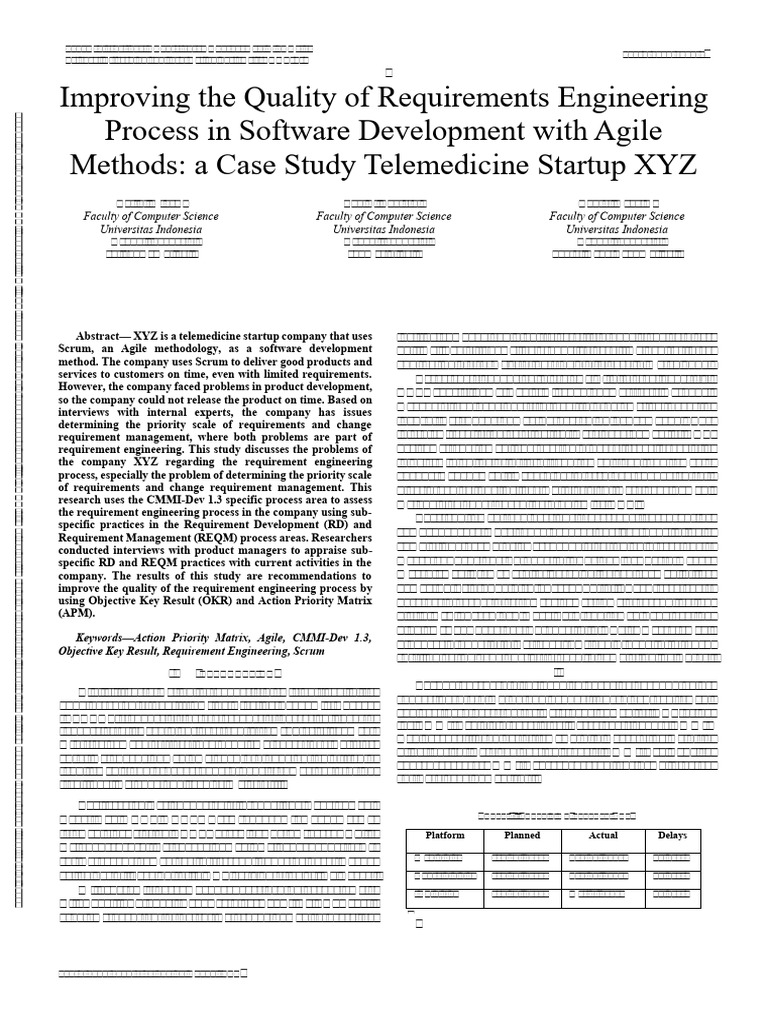 Improving The Quality of Requirements Engineering Process in Software ...
