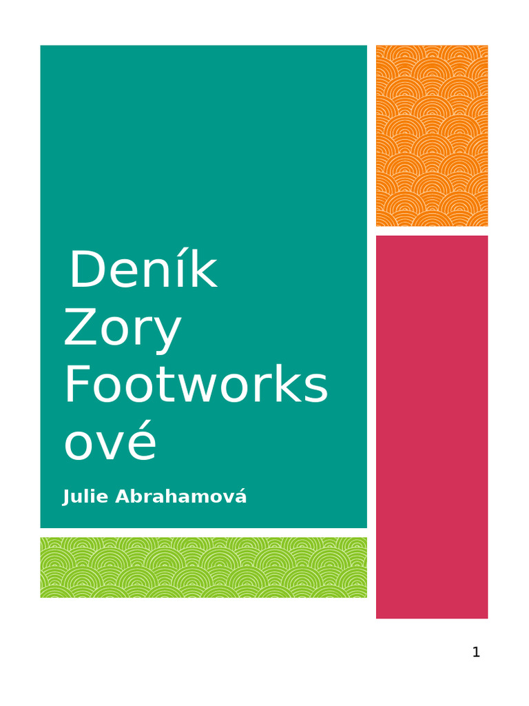 Kniha Deník Zory F. Pokračování | PDF
