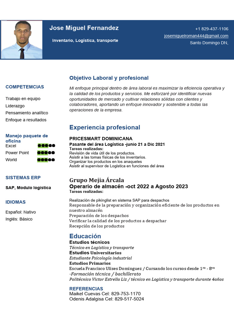 Cv Jose Miguel Fernandez Roman 2 | PDF