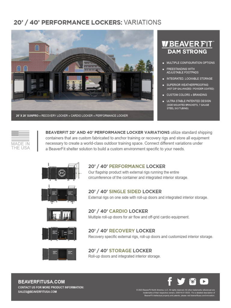 BeaverFit - Specialty Locker Variations | PDF