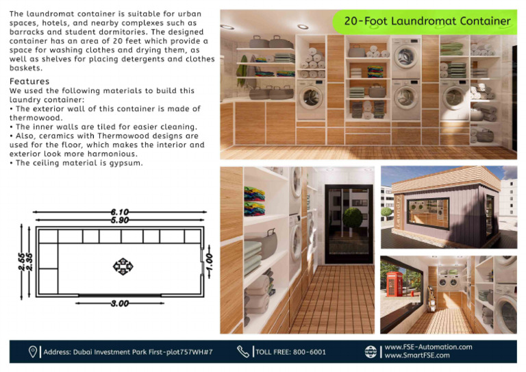 20-Foot Laundromat Container | PDF