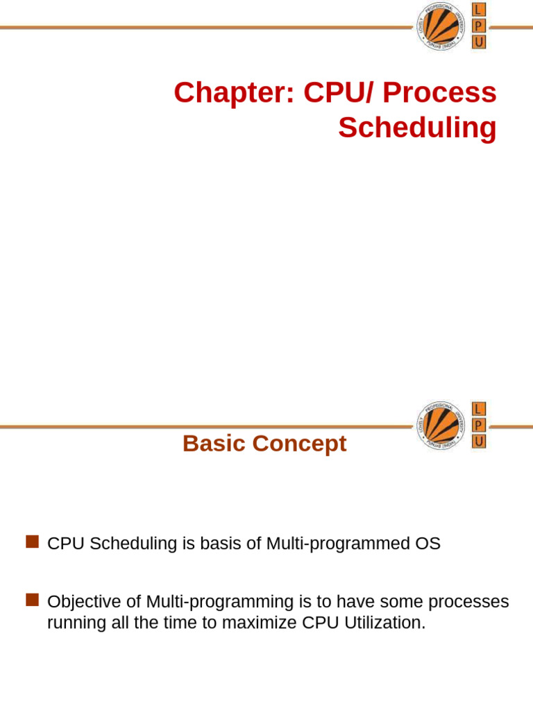 OS Process CPU Scheduling | PDF OS Process CPU Scheduling | PDF